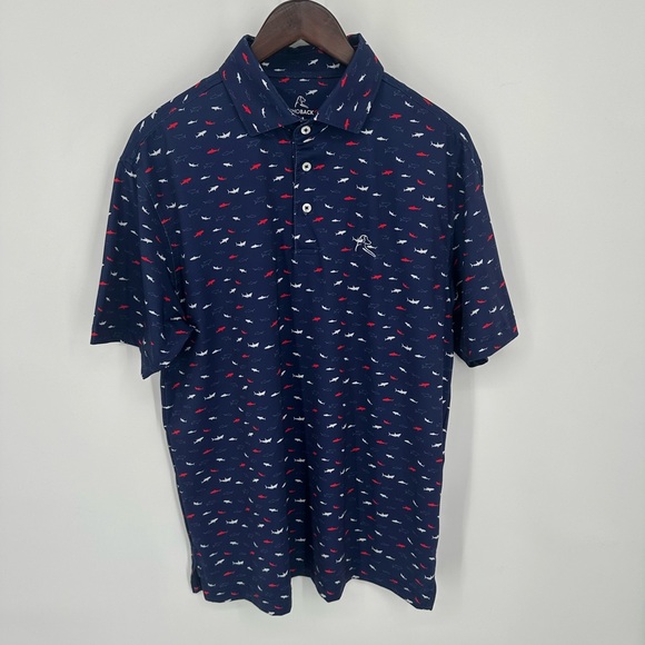 Rhoback | Shirts | Rhoback The Shark Performance Polo Size Medium Golf ...